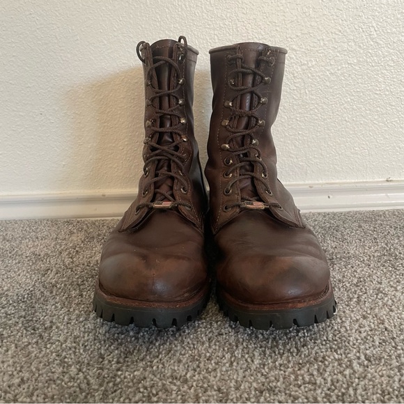 Chippewa | Shoes | Vintage Original Chippewa Lace Up Western Work Boots ...